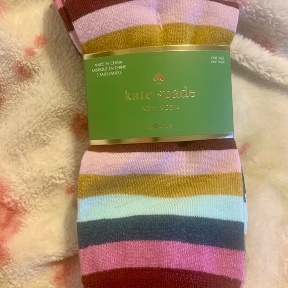 kate spade | Accessories | Kate Spade Stressed Crew Socks Nwt | Poshmark
